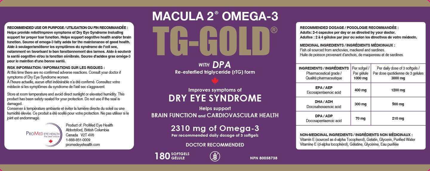 MACULA 2® OMEGA-3 TG-GOLD® with DPA, ProMed Eye Health